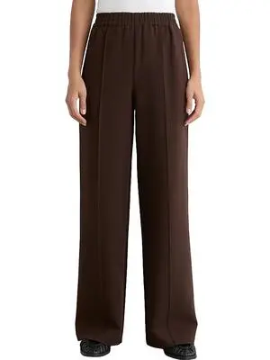 REISS Petites Robyn Wide Leg Pants - Chocolate