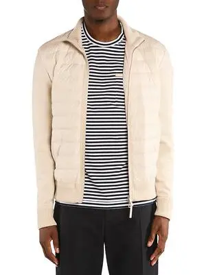 Moncler Zip-up Cardigan - Light Beige