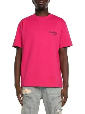 PURPLE BRAND Heavyweight Jersey Short Sleeve Tee - Red
