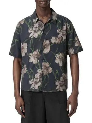 ALLSAINTS Climber Short Sleeve Shirt - Jet Black