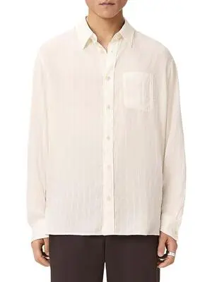 ALLSAINTS Carlyle Oversized Fit Shirt - Ivory White