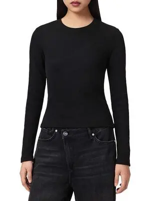 ALLSAINTS Elena Long Sleeve Tee Black