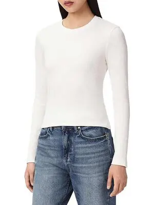 ALLSAINTS Elena Long Sleeve Tee Chalk White