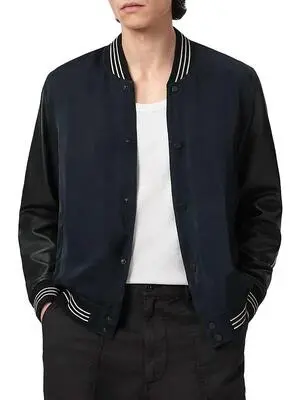 ALLSAINTS Taishi Bomber Jacket - Navy/black