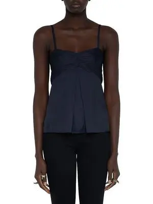 Zadig&Voltaire Cippie Satin Camisole Top - Encre