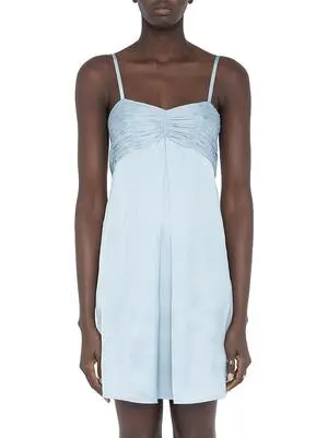 Zadig&Voltaire Rippies Satin Dress - Sky