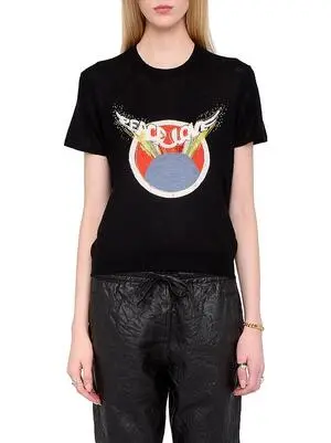 Zadig&Voltaire Idal Cashmere Intarsia Sweater - Black