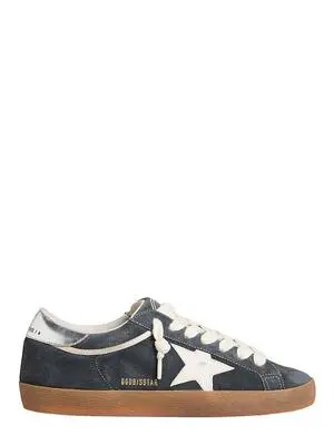 GOLDEN GOOSE Super Star Suede Sneakers - Stone Blue