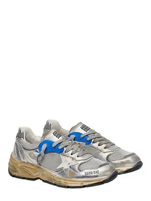 GOLDEN GOOSE Running Dad Net Sneakers - Silver/white