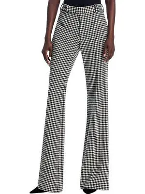 SERGIO HUDSON Bootleg Pants - Houndstooth