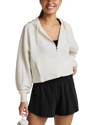 Beyond Yoga Full Zip Hooded Jacket - Glacier