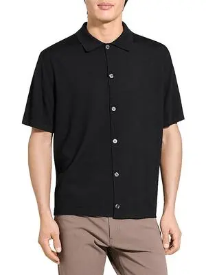 Theory Standard Fit Point Collar Shirt - Black