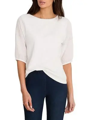 NIC+ZOE Contrast Sleeve Tee