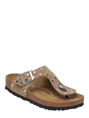 BIRKENSTOCK Gizeh Rivets Thong Sandals - Beige