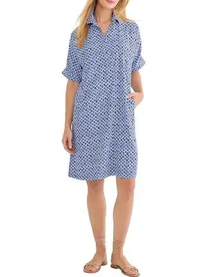 NIC+ZOE Mosaic Devon Dress - Blue Multi