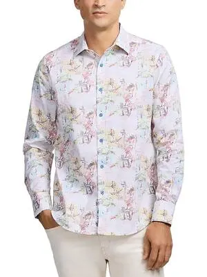 Robert Graham Payson Floral Long Sleeve Woven Shirt - Multi