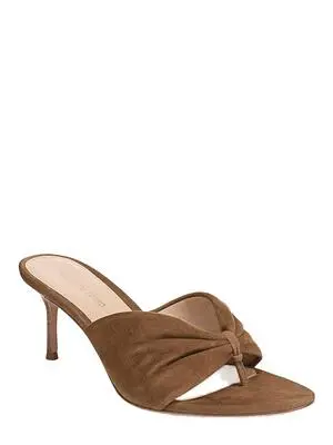 Veronica Beard Tullia Dress Sandals - Chestnut