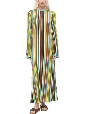 STAUD Lorena Stripe Dress
