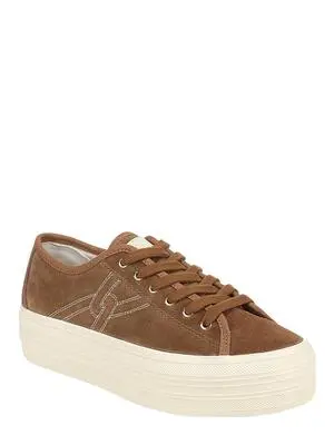 Veronica Beard Platform Sneakers - Chestnut