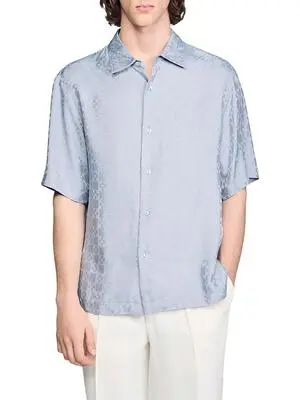 Sandro Jacquard Cross Shirt - Misc