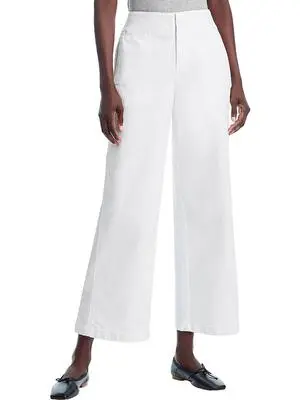 Eileen Fisher Full Length Wide Leg Pants - White