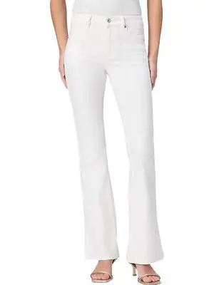 Paige Laurel Canyon High Rise Bootcut Pants - Tonal Ecru
