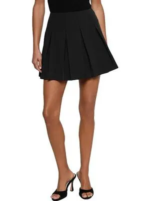 L'Agence Tania Pleated Mini Skirt - Black