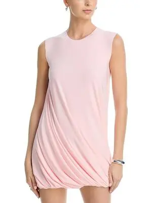 Norma Kamali Sleeveless Twist Mini Dress - Ballet Pink