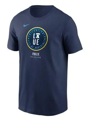 Nike Philadelphia Phillies City Connect Wordmark Mlb T-shirt - Blue
