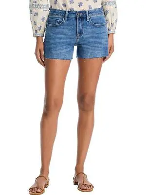 Aqua Cutoff Denim Shorts - Medium Wash