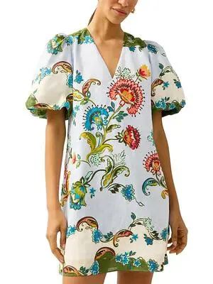 MARIE OLIVER Kiki Puff Sleeve Dress - Delphi