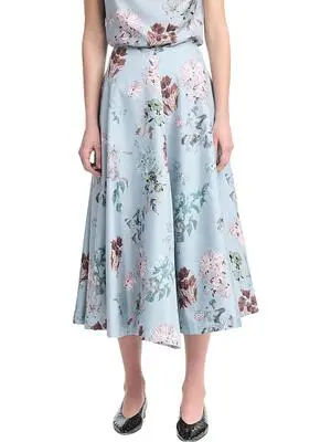 Altuzarra Varda Silk Skirt Storm Flowers