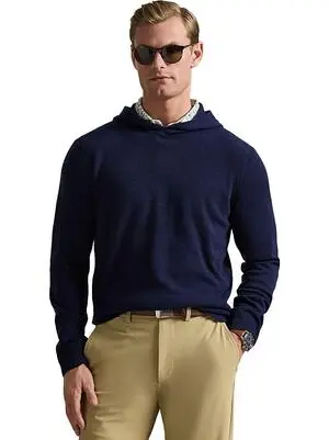 Polo Ralph Lauren Washable Cashmere Hooded Sweater - Navy/navy