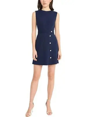 Maggy London Faux Skirt Mini Dress - Navy Blazer