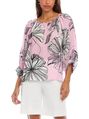 Karen Kane Blouson Sleeve Top - Print