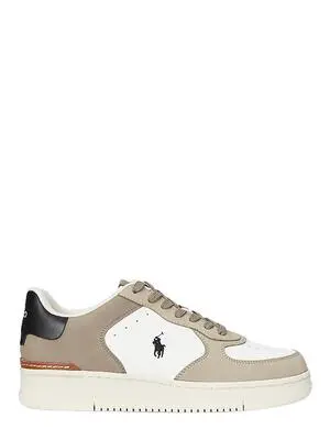 Polo Ralph Lauren Masters Court Lace Up Sneakers - White/milkshake