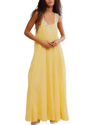 Free People To The Moon Maxi Dress - Golden Haze