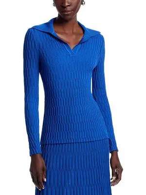 Misook Knit Tunic - Aegean Blue