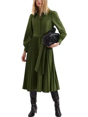 PHASE EIGHT Kelsie Pleated Shirt Dress