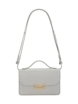 Victoria Beckham Dorian Small Leather Crossbody Magnesium