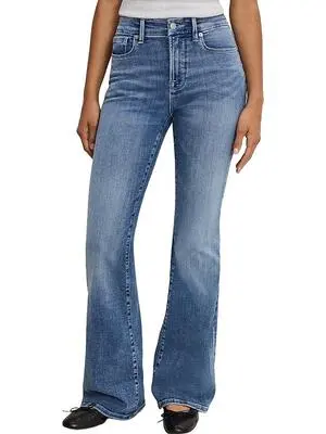 Good American Good Legs Flare Jeans - Indigo