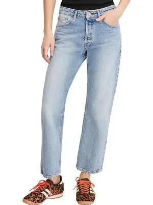 Good American Vintage Straight Ankle Jeans - Indigo