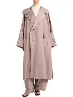 Issey Miyake Akimbo Trench Coat - Greige