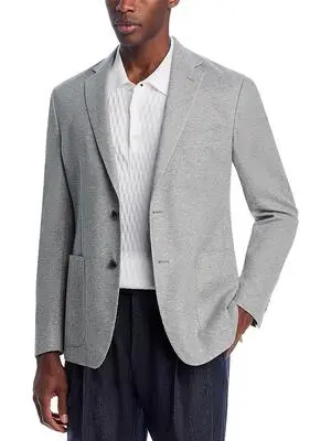 Bloomingdale'S Cotton Melange Jersey Unstructured Sport Coat - Grey