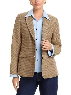 Rag & Bone Frank Poplin Plaid Blazer - Tan Plaid