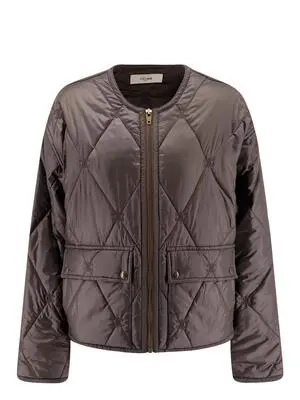Celine Triomphe Quilted Jacket - Green