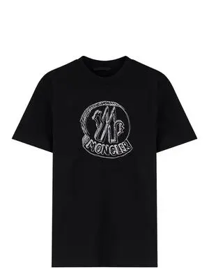 Moncler Cotton Tshirt - Black