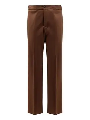 HEVO Torre Chianca Wool Blend Trousers - Brown