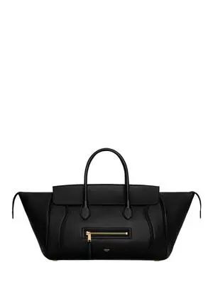 Celine Medium Leather Handbag - Black