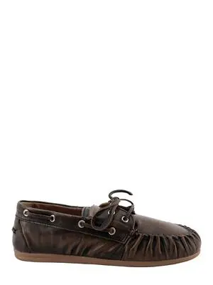 ALOHAS Leather Loafers - Brown